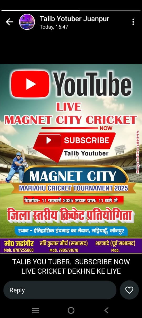 Past Matches Magnet City Cricket 2025 - Results, Stats & Highlights