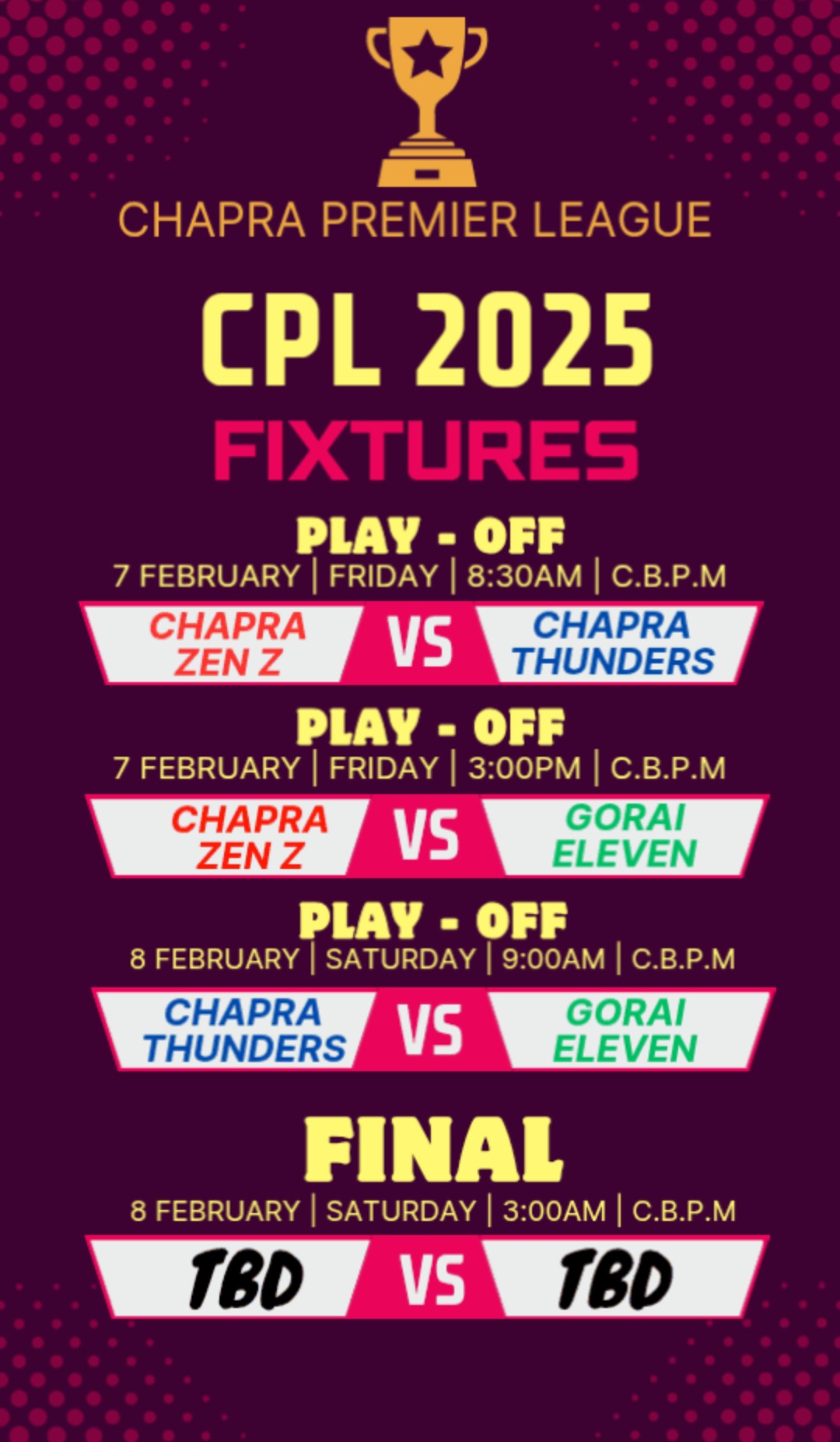 Upcoming Matches CPL 2025 - Schedule & Fixtures
